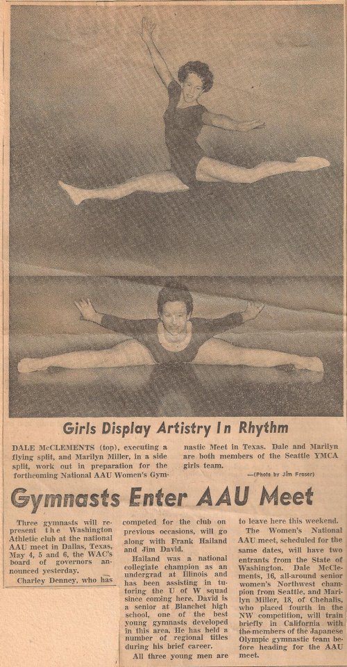 Washington Gymnastics History Seattle YMCA